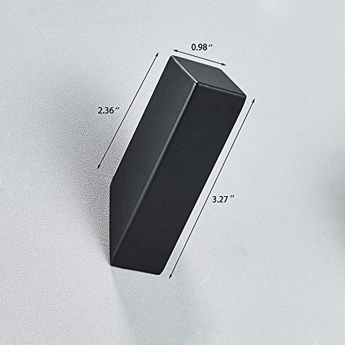 YJ YANJUN Black Towel Hook Set of 6 -Stainless Steel Rope Hooks