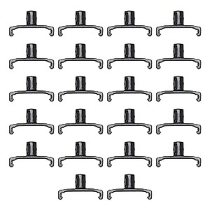 ERNST 8440-Black 1/4-Inch Dura-Pro Twist Lock Socket Clips, 22-Pack, Black