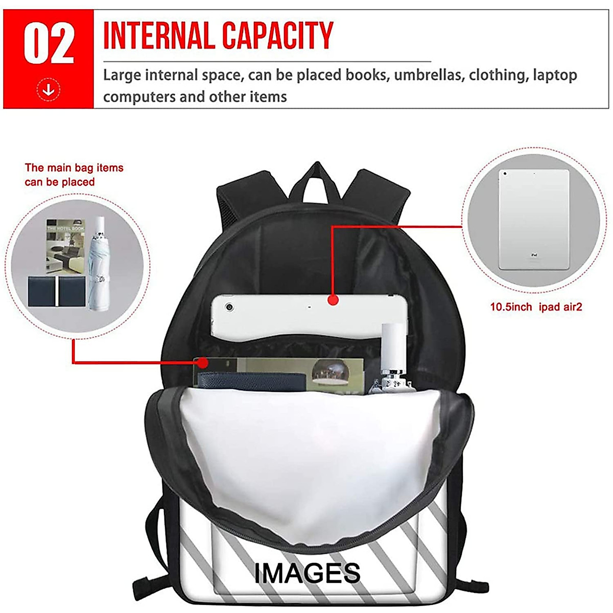 BYCHECAR Guinea Pig Backpack Set for Teen Girls Daisy School Bags with Water Bottle Holder Elementary Middle School Student Children 15.6 inch Bookbag Lunch Box Pencil Case