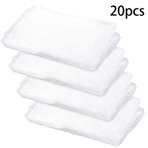 20 Pieces Bin Bags Disposable Safety Protective Film TSA Security Bin Cover for Travelling Airport Safety, Transparent