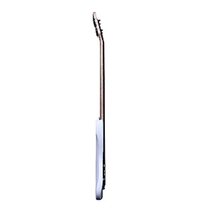 Trlec 4 String GJazz Electric Bass Guitar Full Size Right Handed, with Power Line and Wrench Tool,White