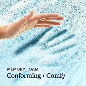 ZINUS 1.5/2/3/4-inch Swirl Gel Cooling Memory Foam Mattress Topper, Cooling Airflow Design, CertiPUR-US Certified (3 in, Twin)