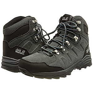 Jack Wolfskin Men's 4049841 Backpacking Boot, Grey/Black, 9