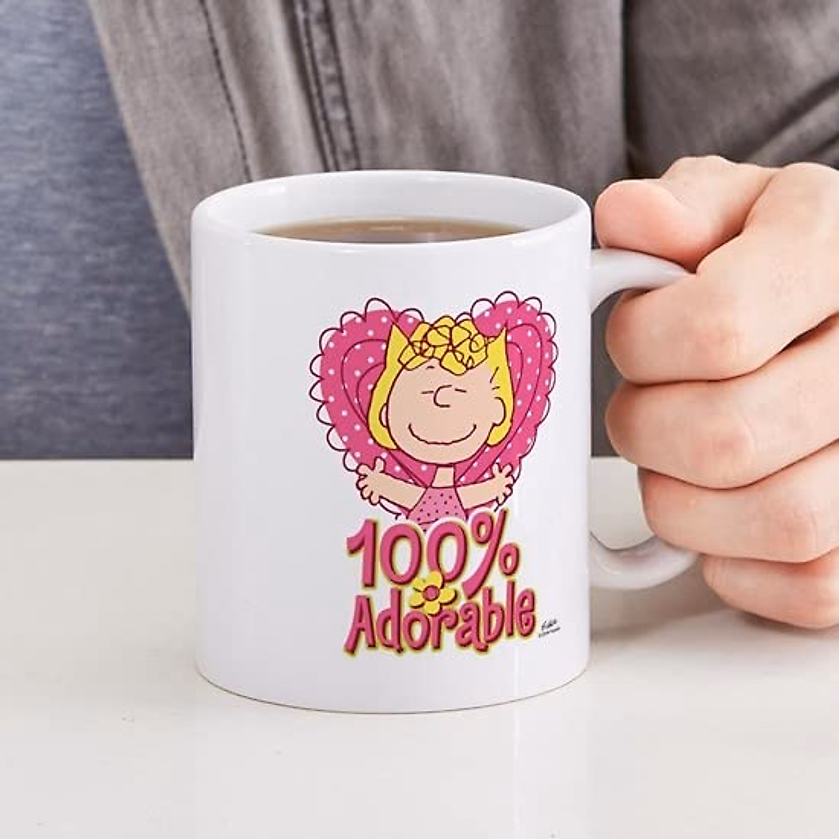CafePress Sally 100% Adorable Ceramic Mug Ceramic Coffee Mug, Tea Cup 11 oz