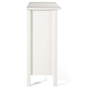 Alaterre Furniture Simplicy Under Window Bookcase, White