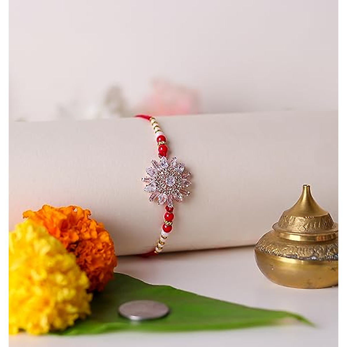 Fancy Rakhi for Brother Small Bro Rakshabandhan Thread/Raksha Bandhan Rakhi - P1 (Design 6)