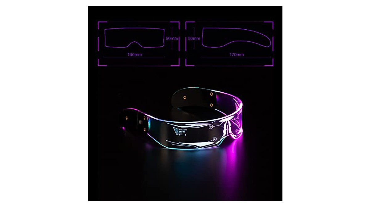 Shop Epipgale LED Glasses for Cyberpunk Raves