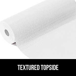 Gorilla Grip Slip Resistant Drawer and Shelf Liner, Non Adhesive Water Resistant, Easy Clean and Trim, Smooth Surface Liners for Kitchen Cabinet, Shelves, Drawers, Pantry, 12 in x 20 FT, White