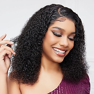 Jessica Bob Wig Lace Front Wigs HD Lace Short Bob Wigs Curly Brazilian Wigs For Black Women Pre Plucked With Baby Hair(8 Inch)
