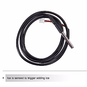 MECCANIXITY Ice Thickness Sensor Line Water Level Sensing Line Evaporation Water Jet Ice Machine Sensor 110cm 10K