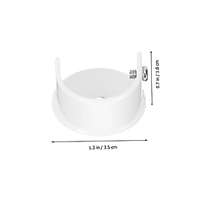 Curtain Rod Bracket 8 Pcs Closet Curtain Rod Bracket Curtain Accessories Boom Stand Shower Bar for Curtain Shelf Rod Bracket Hanging Rod Brackets Curtain Pole Side Holder White