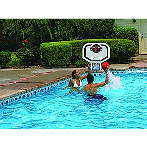 Poolmaster 72941 Houston Rockets NBA Pro Rebounder-Style Poolside Basketball Game , White