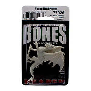 REAPER 77026: Young Fire Dragon - Dark Heaven Legends Bones Miniature
