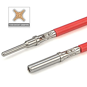 iCrimp IWD-1620 Deutsch Crimp Tool, Size 16 Deutsch Crimper, Solid Barrel Contact & Circular Connector Contacts Crimping Tool, 8 Indents Wire Crimper, AWG16 to AWG20