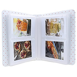 Ablus 64 Pockets Mini Photo Album for Fujifilm Instax Mini 7s 8 8+ 9 25 26 50s 70 90 Instant Camera & Name Card (Blue n)