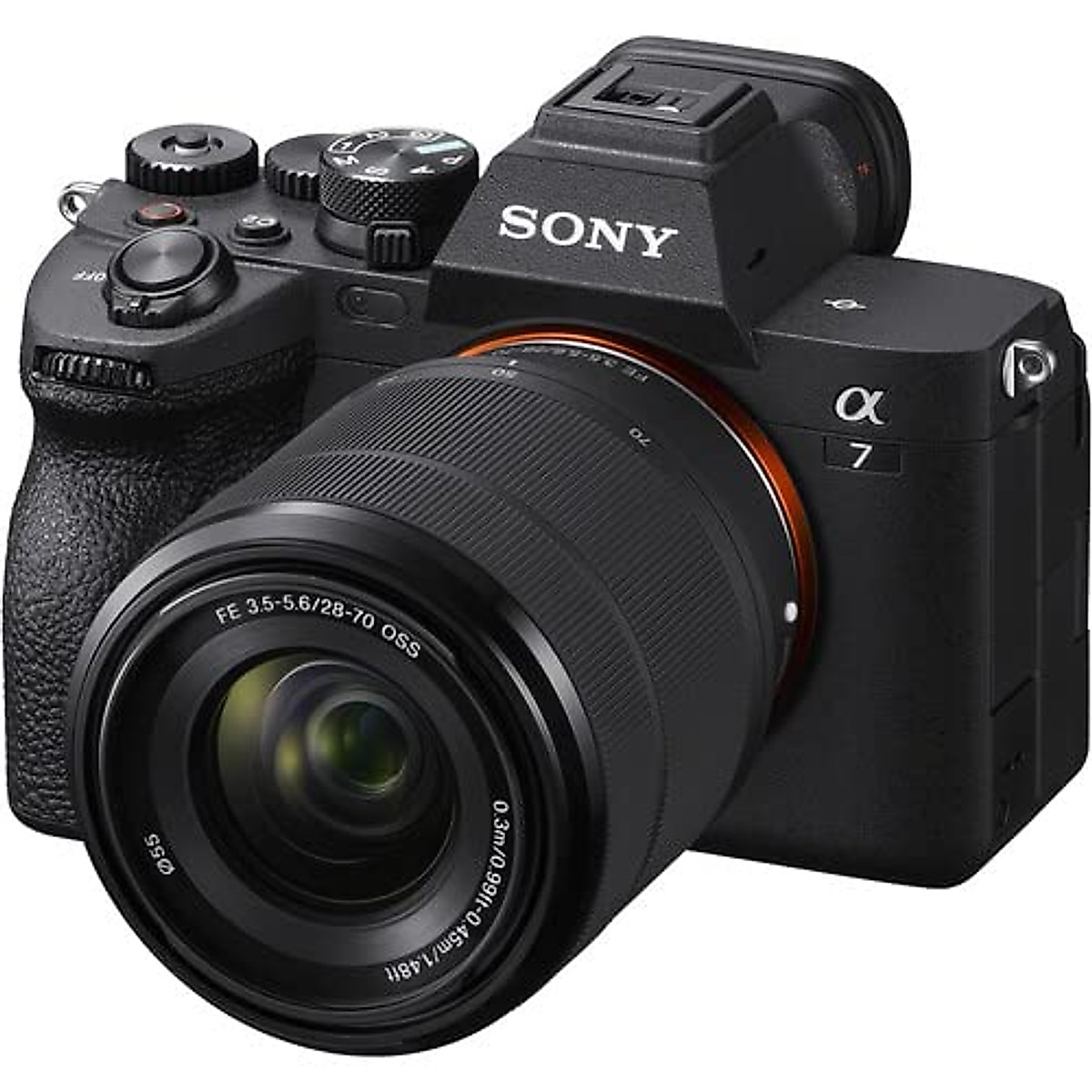 Sony Alpha 7 IV Full Frame Mirrorless Camera with 28-70mm Lens + Deluxe Carrying Case + Cleaning Cloth + Sandisk 128GB SD Card- Sony Zoom Lens 4K 60p Video Professional Accessory Kit