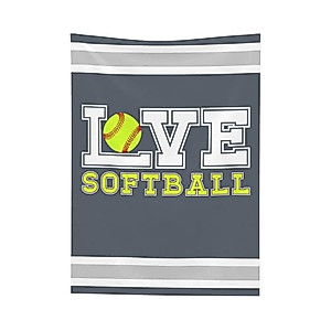 ONE TO PROMISE Softball Blanket, Softball Gifts for Girls, Best Girls Softball Gifts, Softball Blankets Gift for Girls, Soft Plush Softball Throw Blanket for Christmas Birthday 40" x 50"