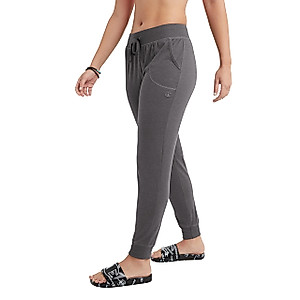 Champion womens Everyday Cotton Joggers, WomenÂ’s Jersey Sweatpants, WomenÂ’s Lightweight Joggers, C Logo, 29" Leggings, Granite Heather, Medium US