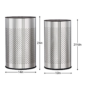 Torre & Tagus 1218-171000 Metro Chrome Laundry Basket, Set of 2