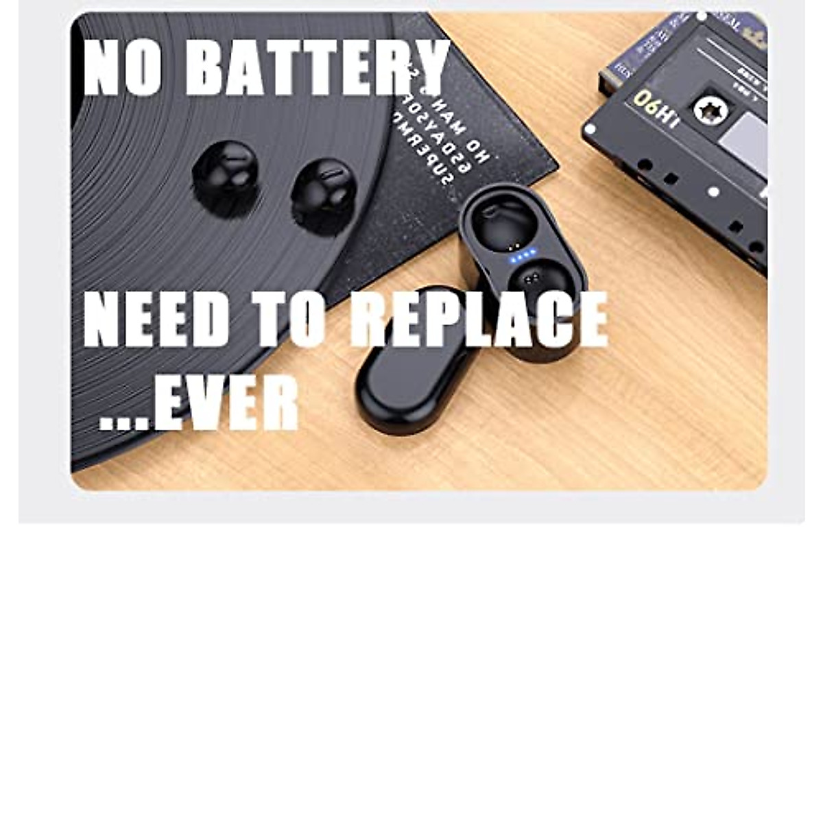 Loluka Invisible Earbuds 20 Hours Playtime Mini Bluetooth Earbuds True Wireless Earbuds Stereo HiFi Music IPX5 Waterproof Noise-Cancelling Discreet with Wireless Charging Case