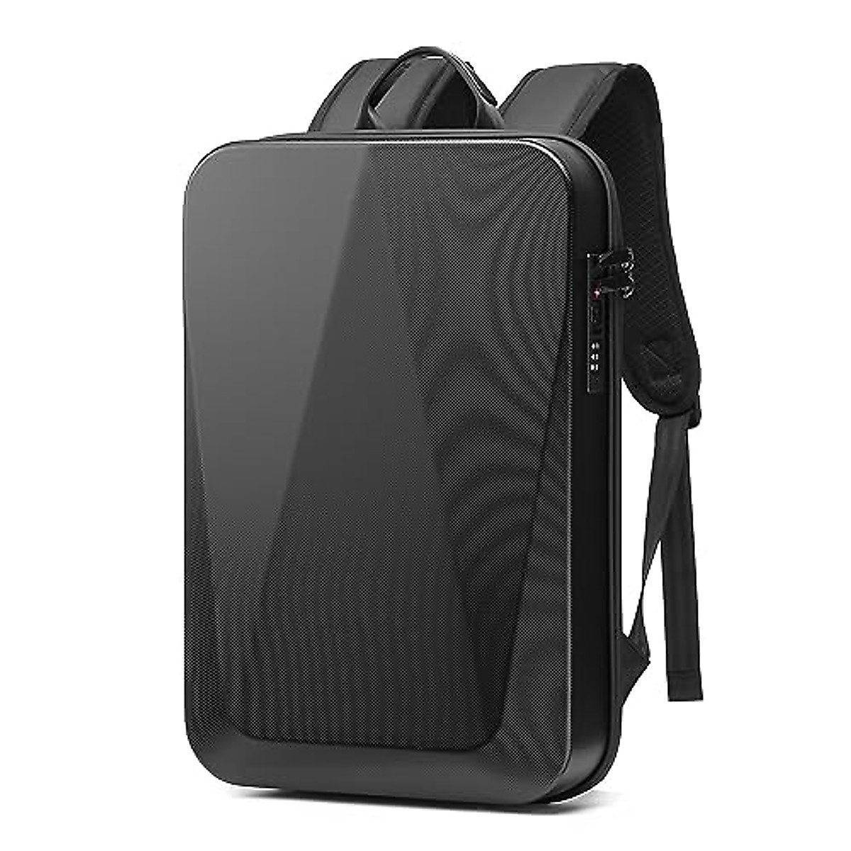 JUMO CYLY Anti-Theft Hard Shell Laptop Backpack, Waterproof Travel Backpack with USB Slim Gaming Computer Bag with Lock For 17 Inch