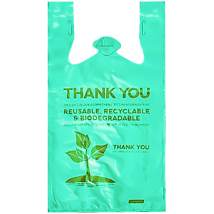 Biodegradable Bags Biodegradable Plastic Bags Compostable Plastic Bags Bio Bags Eco Friendly Plastic Bags Green Biodegradable Bags Pack of 200