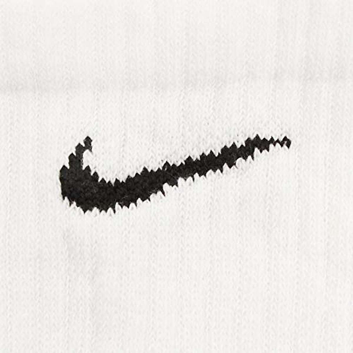 Nike Everyday Cushion Crew Training Socks, Unisex Socks with Sweat-Wicking Technology and Impact Cushioning (3 Pair), White/Black, Large