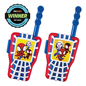 eKids Spidey and His Amazing Friends Toy Walkie Talkies for Kids, Indoor and Outdoor Toys for Kids and Fans of Spiderman Toys for Boys
