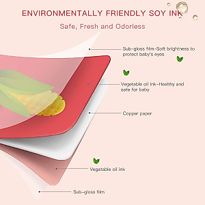 beiens High Contrast Baby Flashcard, 80 Pcs 160 Page Black White Colorful Visual Stimulation Learning Activity Card for Babies Ages 0-3-6-12-36 Months, 5.5'' x 5.5'' Newborn Infants Toys Gift