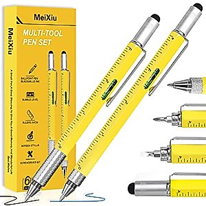 Multitool Pen Set Unique Mens Gifts for Birthday,Christmas, Valentines, Stocking Stuffers for Men,Cool Gadgets Woodworking Tool Gifts for Men Who Have Everything