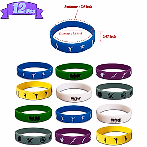 Gaming Party Supplies Set - 72 Pack Video Game Birthday Party favors set, 12 Gaming Themed Gift Boxes, 12 Bookmarks, 12 Badges, 12 Bracelets & 24 Gamer Stickers Decoration