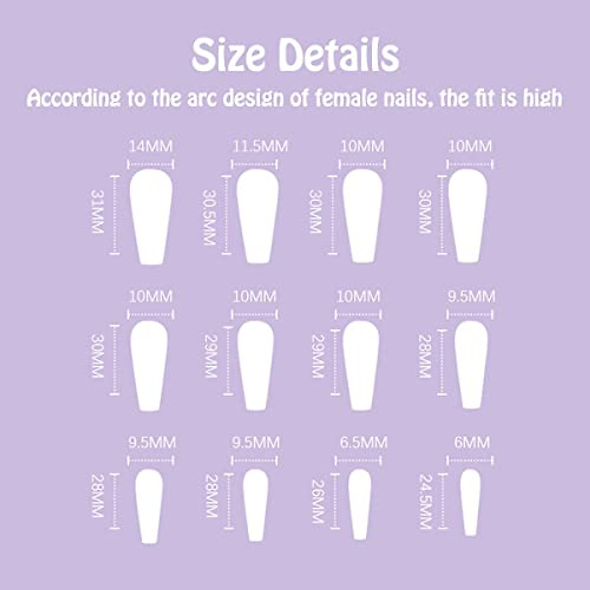 ANDGING Press on Nails Short Medium Coffin, French Tip for Women with Nude Pink White Design, Full Cover Glue on Nails, Reusable Nails Press on Stick on Nails for Christmas 24Pcs
