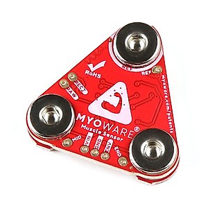 MyoWare 2.0 Muscle Sensor-Compatible with Arduino- All-in-one electromyography (EMG) sensor from Advancer Technologies -Measure muscle activity by detecting its electric potential-Keyed Snap Connector