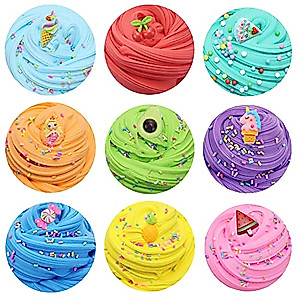 Butter Slime Kit for Girls 13 Pack, Party Favors Non-Sticky and Super Soft Stress Relief Toy for Boys, Easter Basket Stuffers