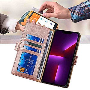 CyrGuard Phone Cover Wallet Folio Case for Oppo Reno 2, Premium PU Leather Slim Fit Cover for Reno 2, 1 Photo Frame Slot, Friendly Fit, Golden