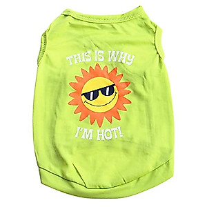 Dog Clothes Medium Size Dog Female Cat Clothes Vest Shirt Summer Shirt Puppy Small Pet Clothes Doggy Clothes for Small Dogs Girl