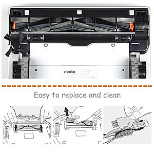 Replacement Parts Kit - 1 Main Brush 4 Side Brushes 4 High Efficiency Filters for Neato BotVac D Series -Vacuum Cleaner Brush Filter Replenishment Accessory