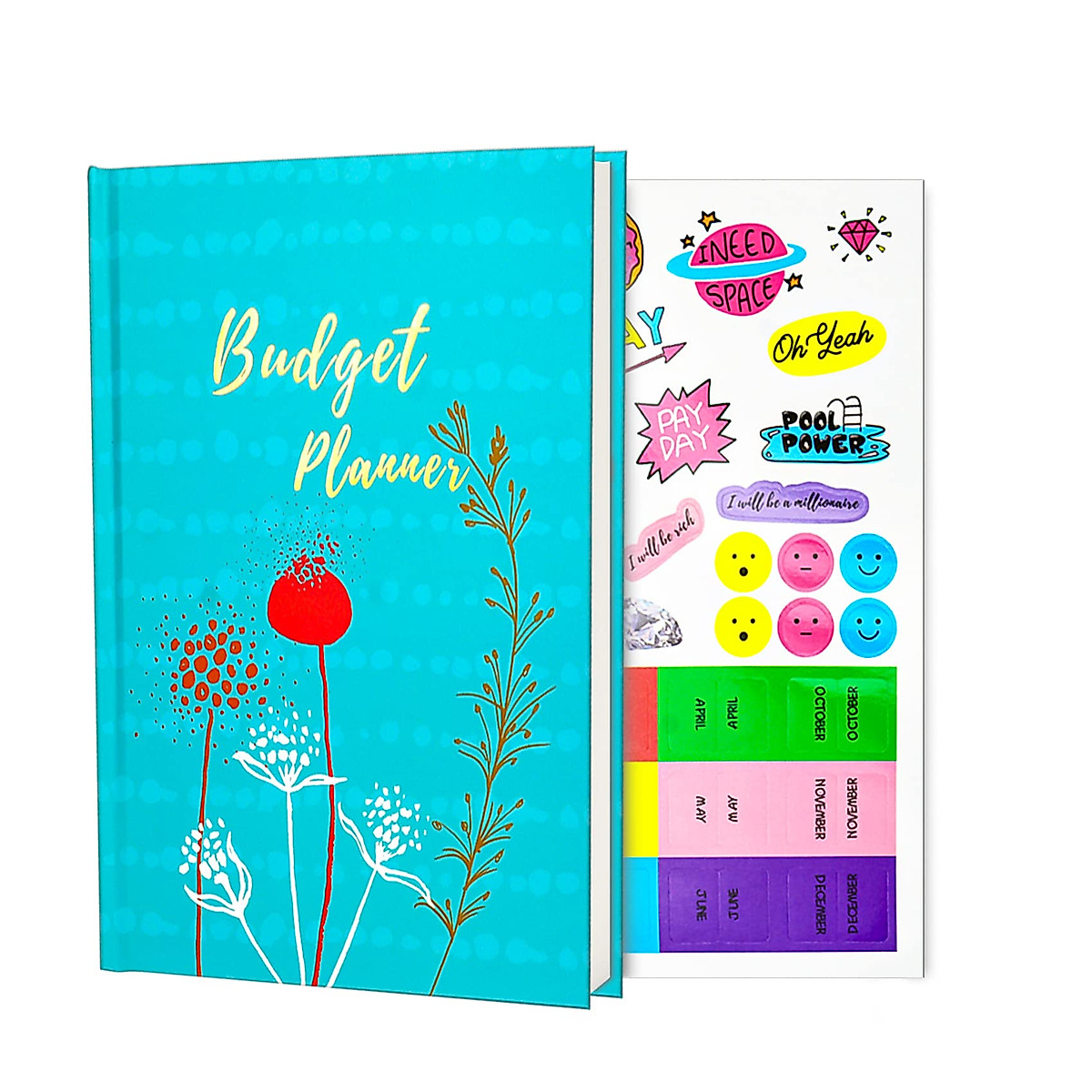 Budget Planner, Monthly Accounts Book and Bill Tracker, Undated Financial Organizer, Expense Tracker Notebook with Storage Pocket, Manage Optimize Your Finance, 7" x 10"