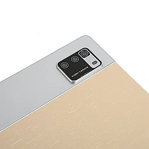HD Tablet, Front 800W Back 2000W 5G WiFi 10 Core 2.5Ghz 1920x1200 HD 5G Calling Tablet Gold for Home for 11 (US Plug)