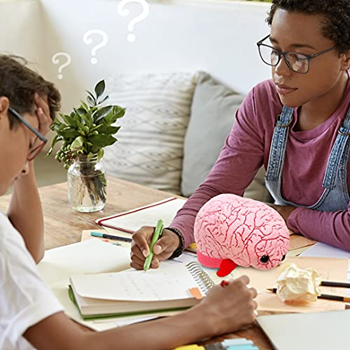 GIANTmicrobes Brain Plush, Brain Toy, Brain Stuffed Animal, Brain Gifts For Neurologist, Brain Surgery Recovery Gifts, Neurology Gifts, Neuroscience Gifts, Brain Injury Gift, Brain Decor, Biology Gift