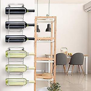 Sorbus Towel-Rack Holder - Wall Mounted Storage Organizer for Linens Set of 2 (Silver)