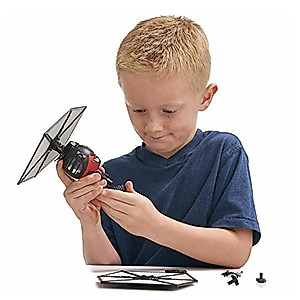 Star Wars Battle Pack Model Kit with 15 piece First Order Special Forces TIE Fighter and 19 piece Millennium Falcon