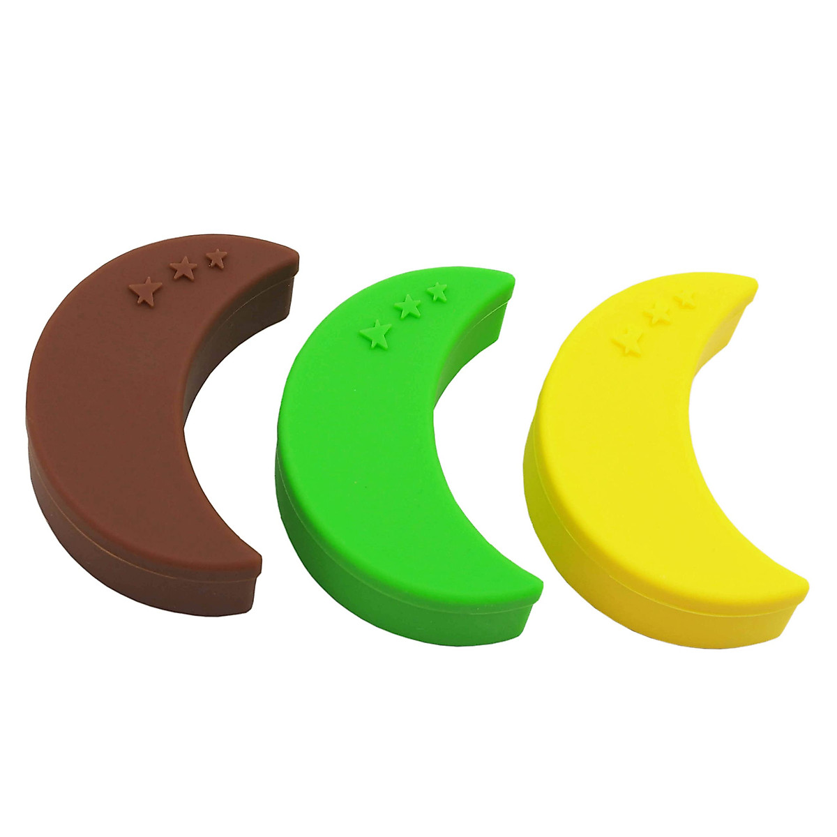 KUVIS 12ml Moon Silicone Containers Concentrate Non-stick Oil Silicone Jars For Wax Food Grade (3)