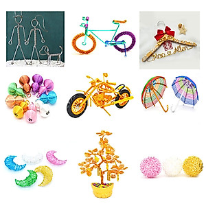 Cinvo 3 Rolls Craft Wire Jewelry Beading Wire Flexible Aluminum Wire Tarnish Resistant for DIY Jewelry Craft Making (12 Gauge/2mm Thick, Silver, Gold and Rose Gold)