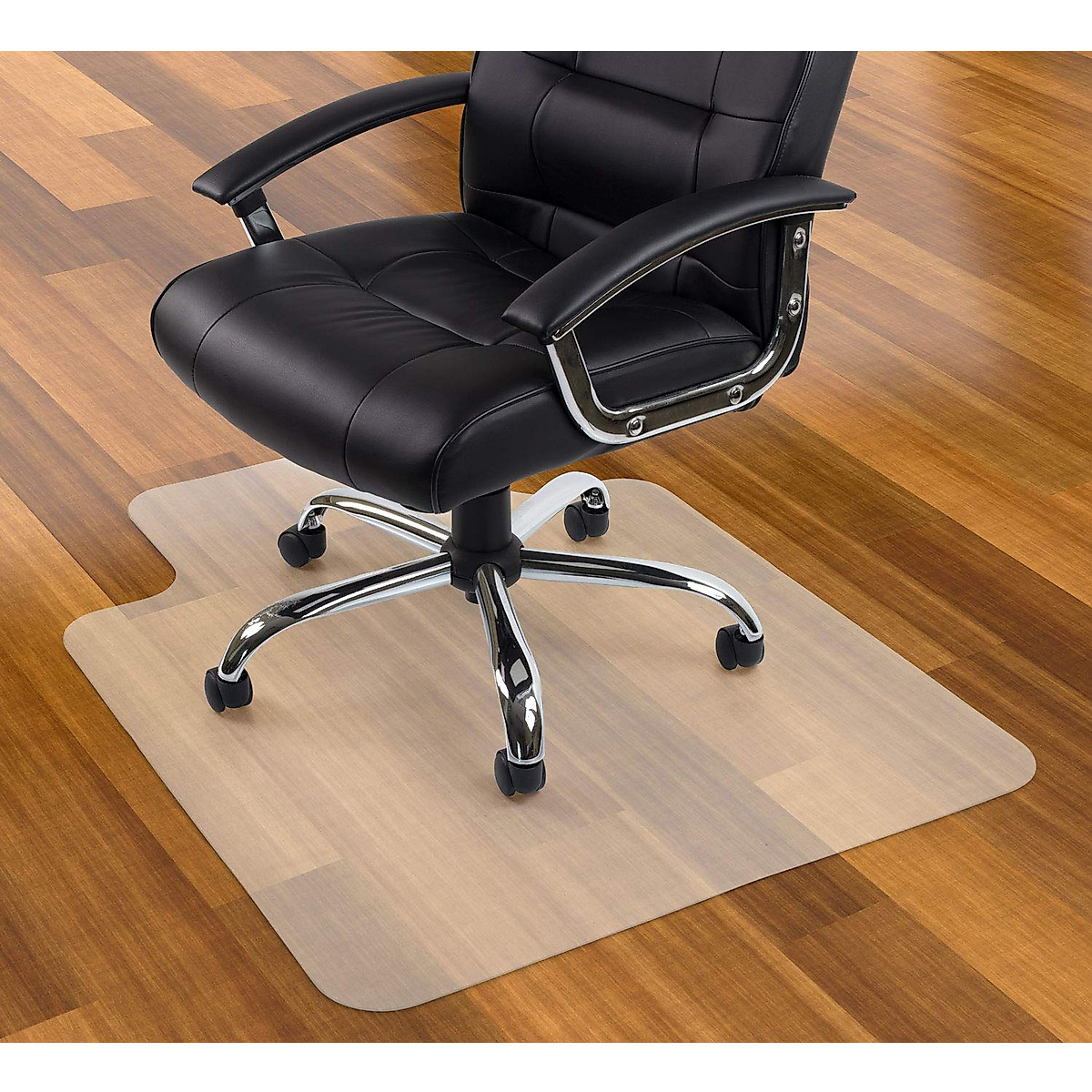 Mount-It! Office Chair Mat for Hardwood Floor, Clear Computer Chair Floor Protector, Use in Home or Office on Wood, Tile, Linoleum, Vinyl, or Carpet, 47" x 35.5" (MI-7818A)