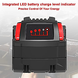 S SKSTYLE 5.0Ah Battery for Milwaukee M18 48-11-1850 2 Pack Lithium-Ion 18V Battery 48-11-1852