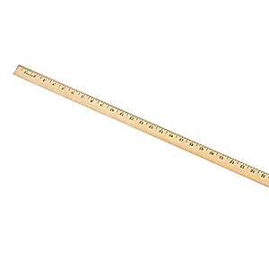 hand2mind Wood Economy Meterstick/Yardstick for School Classroom, Home, or Office (Pack of 10)