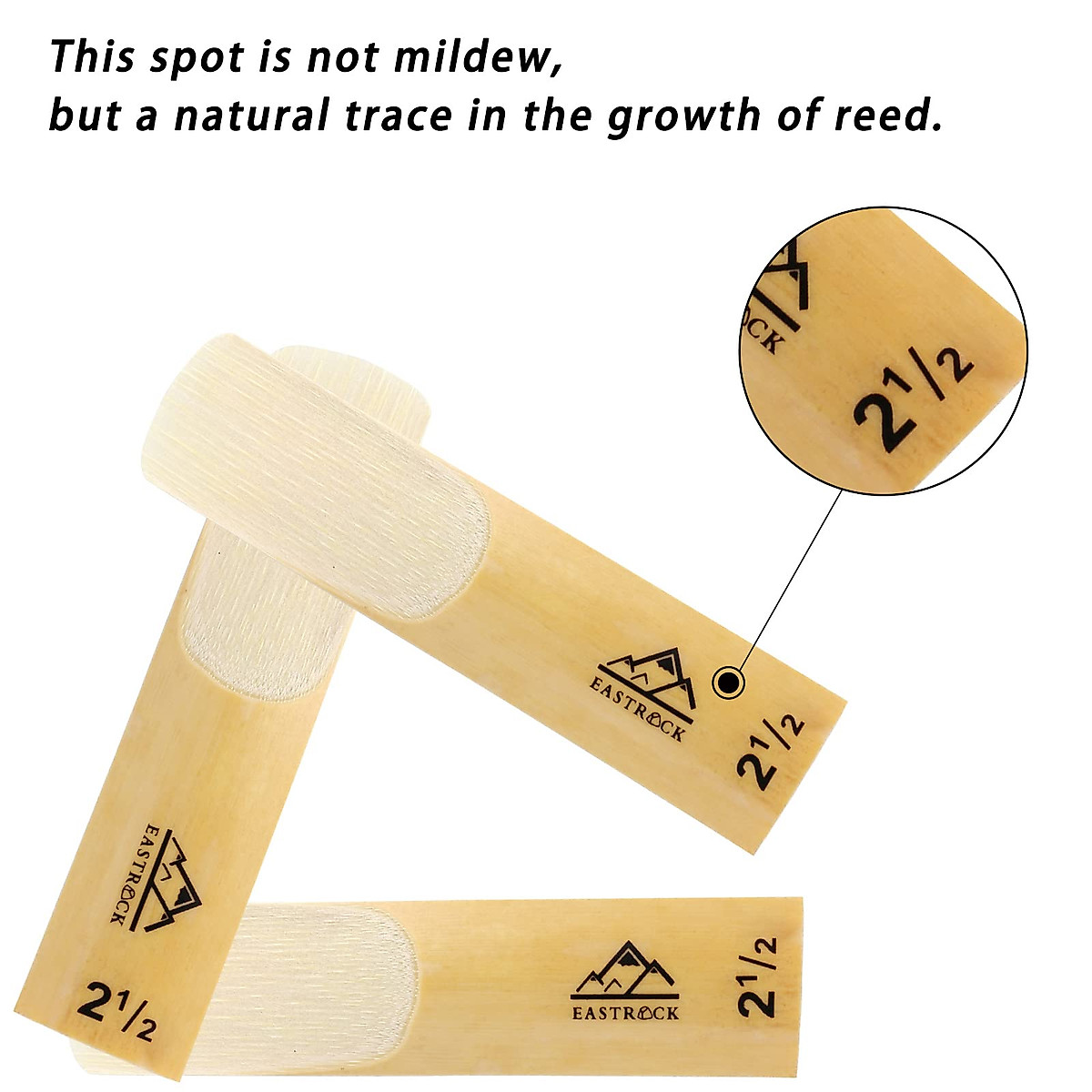 EastRock Saxophone Reeds 2.0/2.5/3.0 for Alto Saxophone Strength 2.5-10 Pack