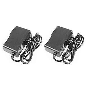NOYITO 3V 1A Power Adapter AC110V 100-240V to DC 3.0V 1000mA 3.0W Power Supply Black Cable Length 4.5ft (Pack of 2)