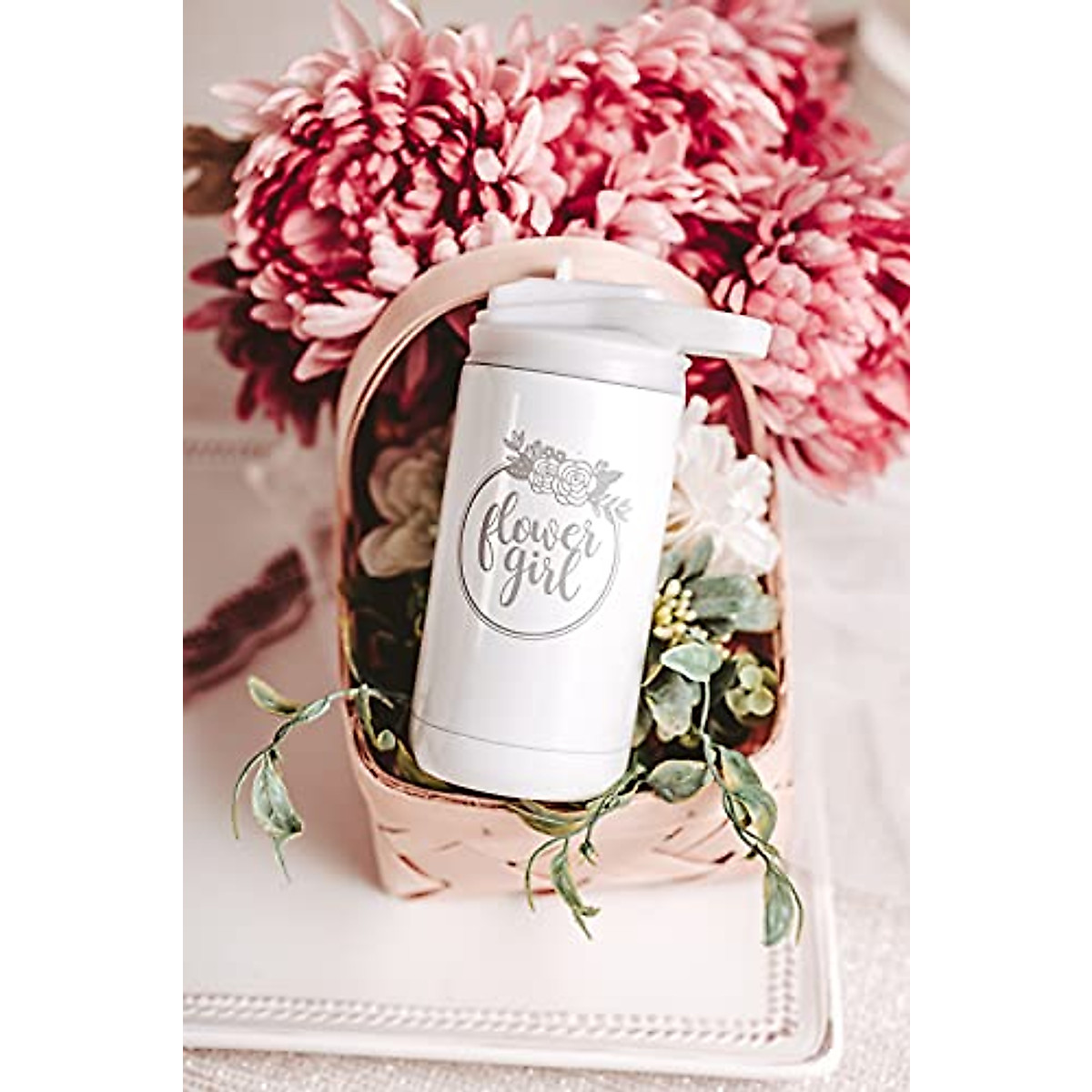Legacy and Light Flower Girl 12 oz Water Bottle, Tumbler for Flower girl, Flower Girl Proposal, Will you be my Flower Girl, Flower Girl Cups, Thank You Wedding Day Favor, Little Girl gifts from Bride